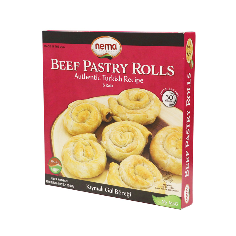 Nema Beef Pastry Rolls 1 lb 15.75 oz – NEMA FOOD