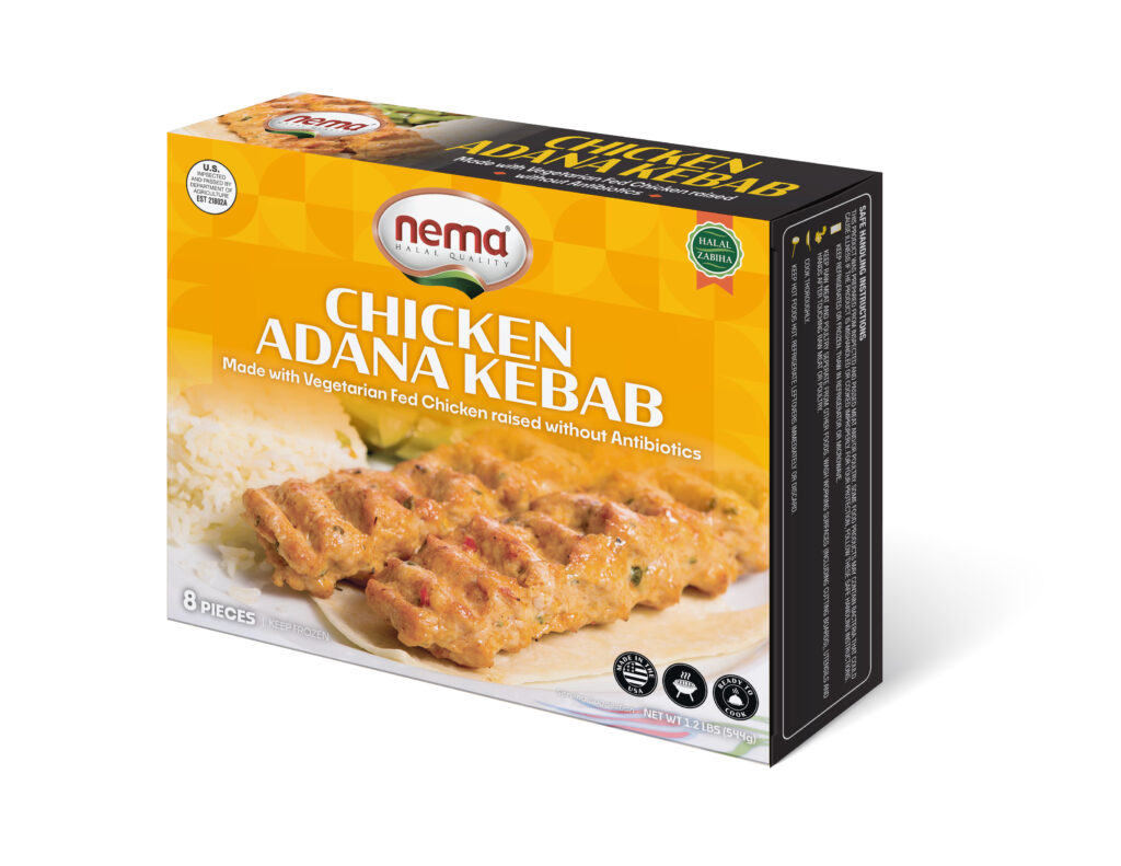 Nema Chicken Adana Kebab 1.2 lb – NEMA FOOD