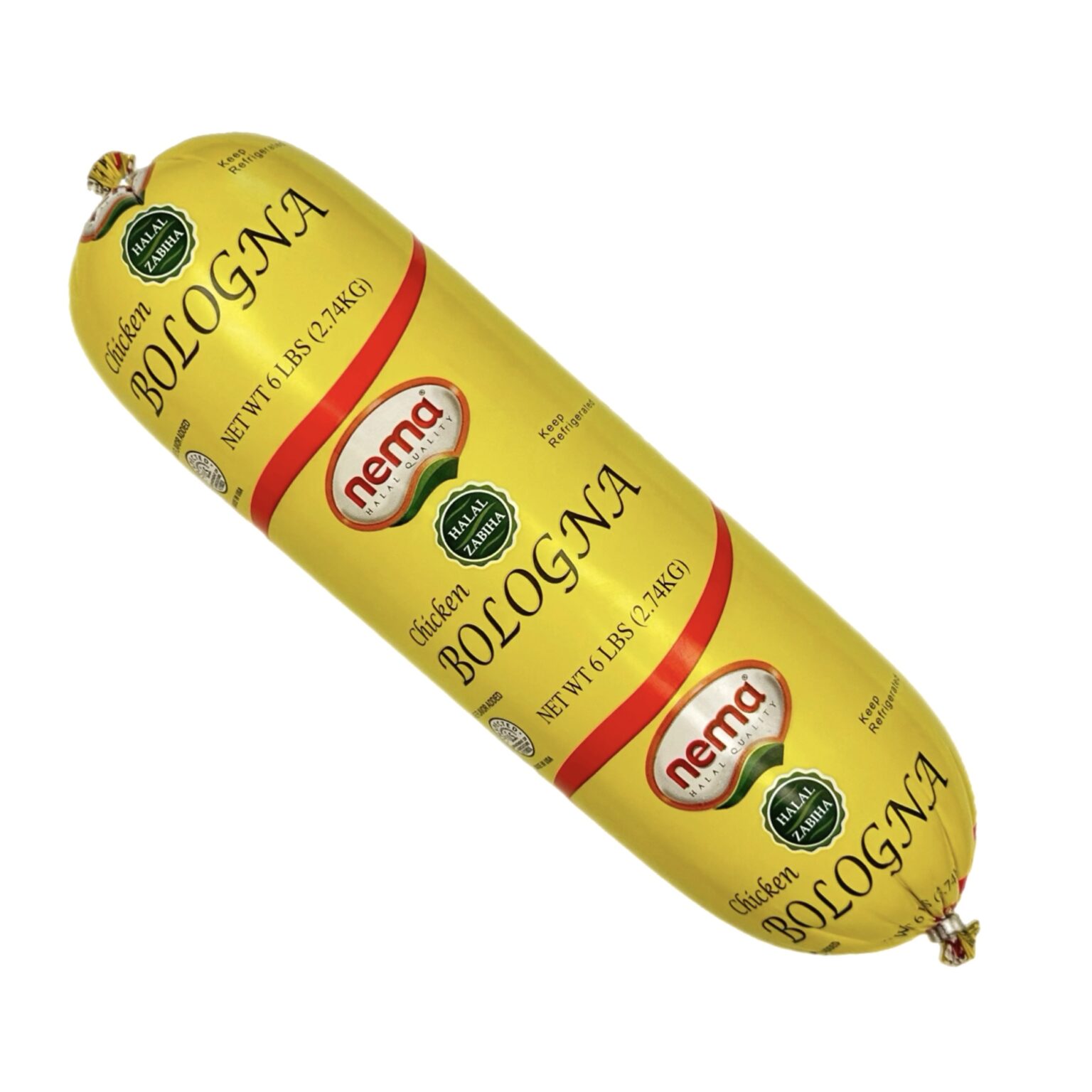 Nema Chicken Bologna Big Size (3 x 6 lb) – NEMA FOOD